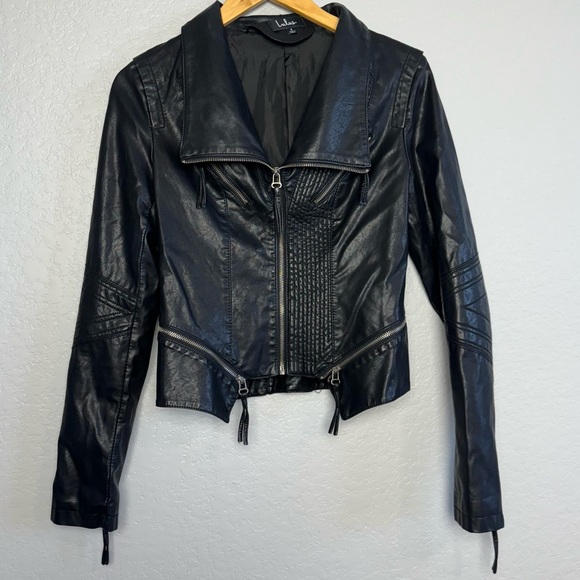 Lulus | Jackets & Coats | Lulus Up On A Tuesday Black Vegan Black ...